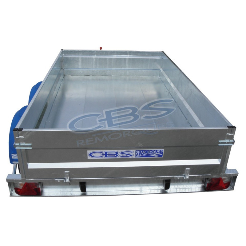 Remorque Utilitaire CBS U162R PTAC 2080KG et une caisse de 2.50 x 1.50