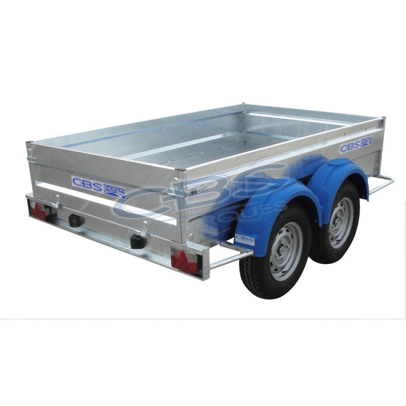 Remorque Utilitaire CBS U122R PTAC 1740KG et une caisse de 2.50 x 1.50